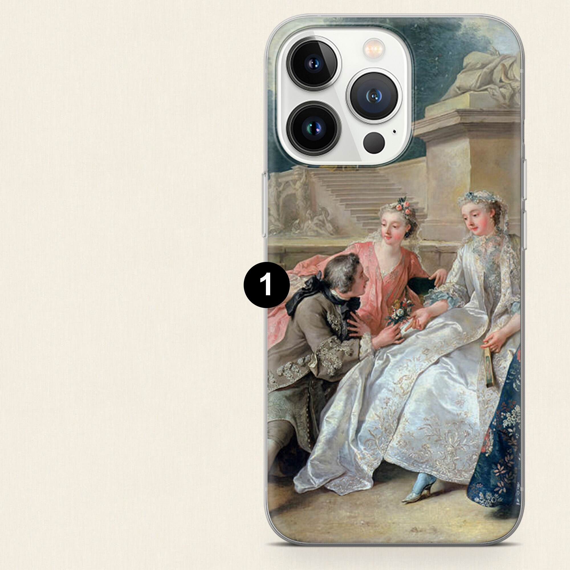 Rococo Phone Case Versailles Art Cover for iPhone 15 Pro Max 14 13 12 X ...