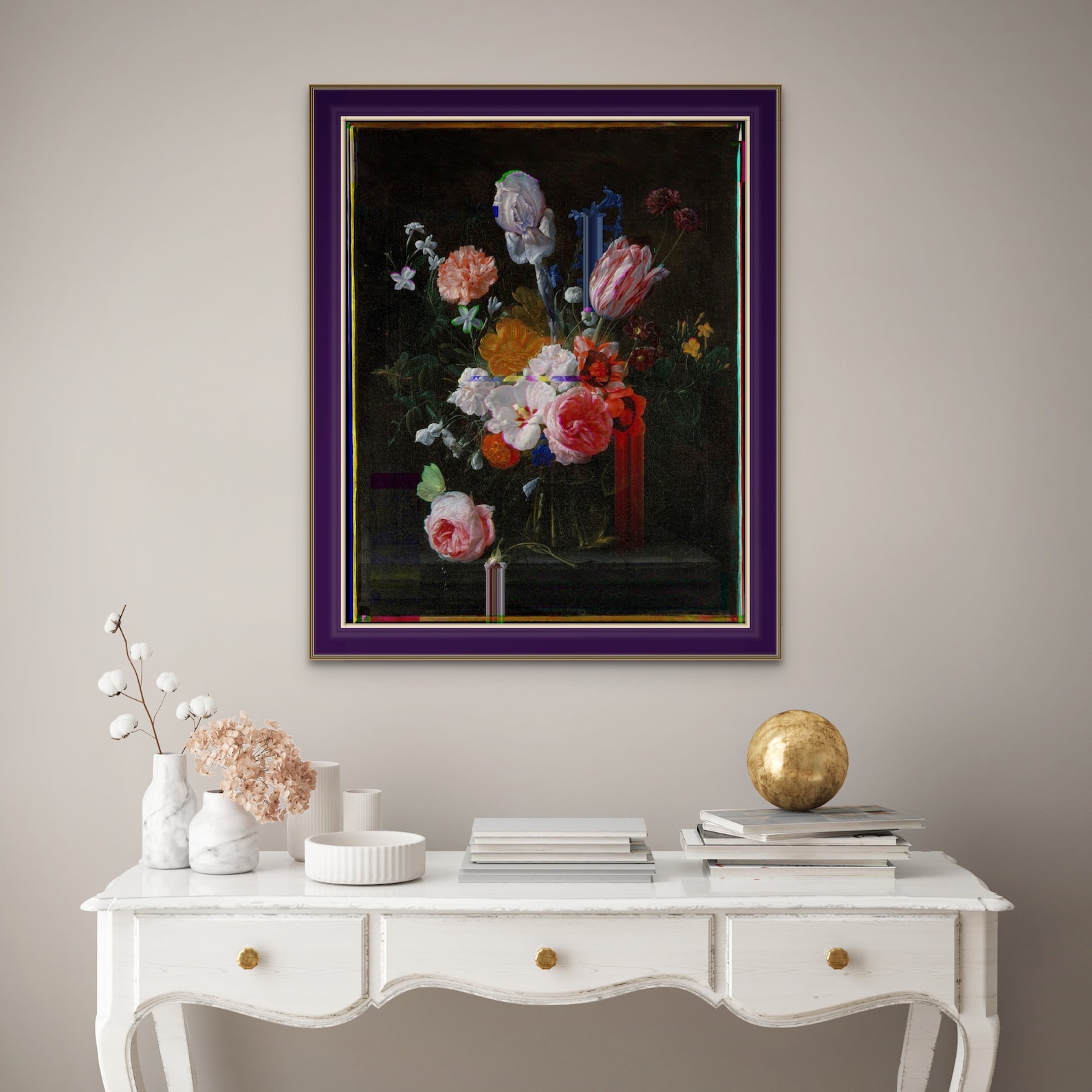Flower Glitch Art 1 - Etsy