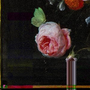 Flower Glitch Art 1 - Etsy