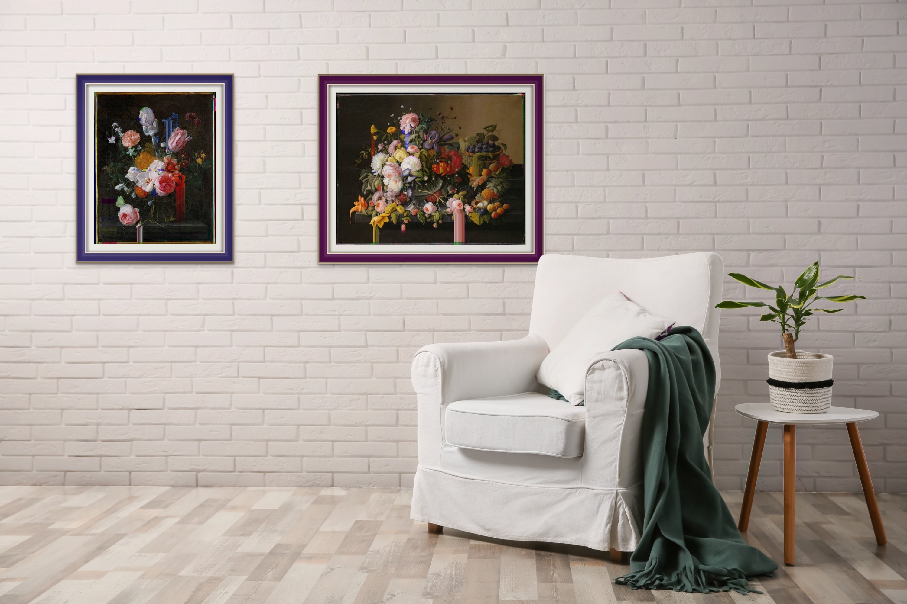 Flower Glitch Art 1 - Etsy