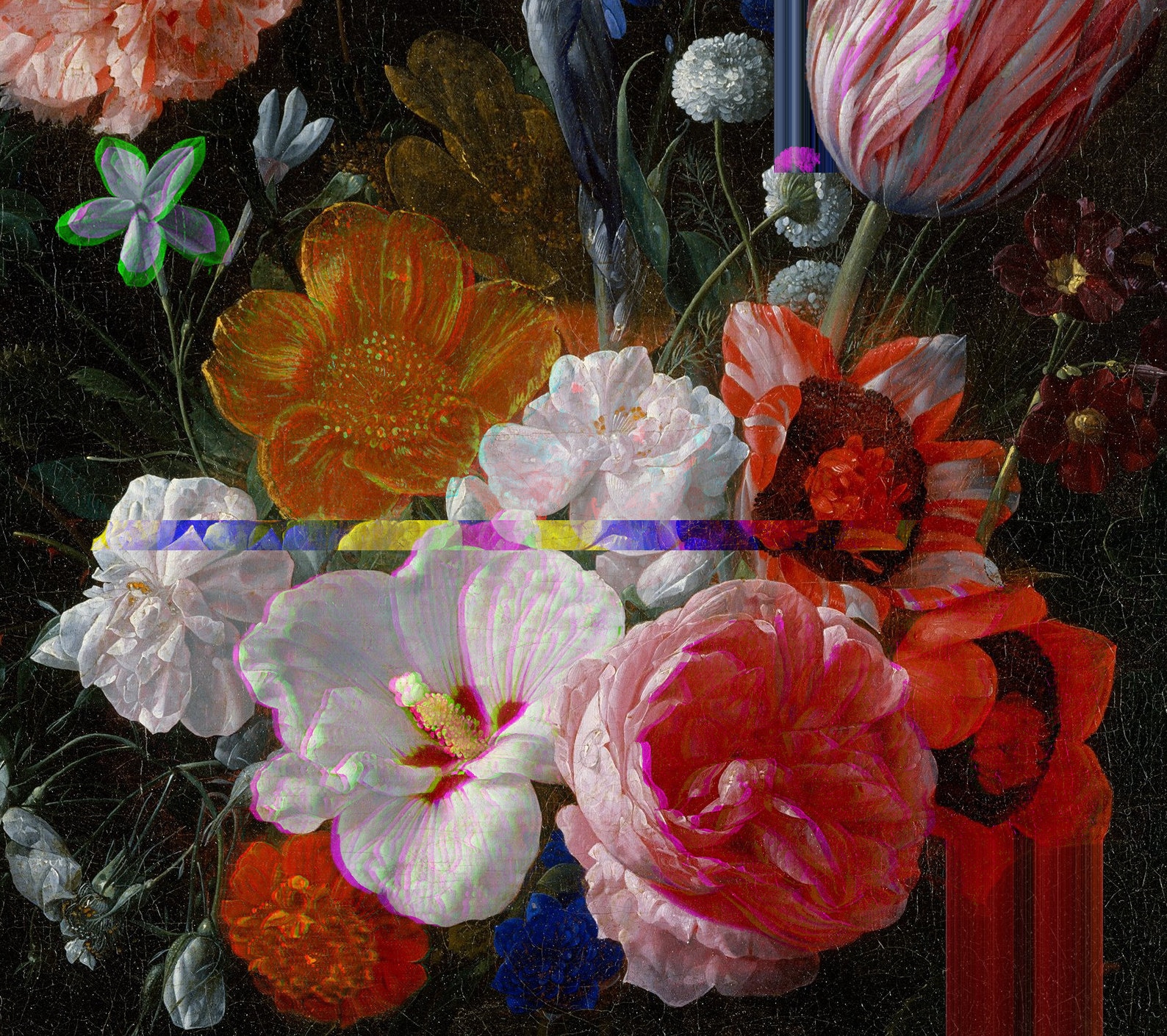 Flower Glitch Art 1 - Etsy