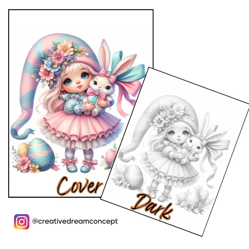 Eggs Bonanza Coloring Page for Adults Cute Easter Coloring Book With ...