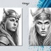 Vikings Grayscale Coloring Book for Adults Printable Norse - Etsy