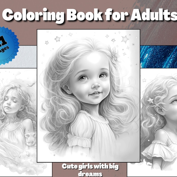 Dreamy Coloring Book - Etsy