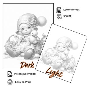 Eggs Bonanza Coloring Page for Adults Cute Easter Coloring Book With ...