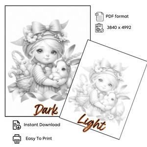 Eggs Bonanza Coloring Page for Adults Cute Easter Coloring Book With ...