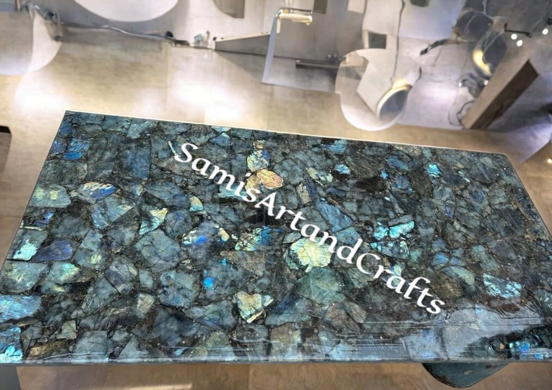 Labradorite Stone Bar Counter Top, Stone Kitchen and Dining Room Table ...