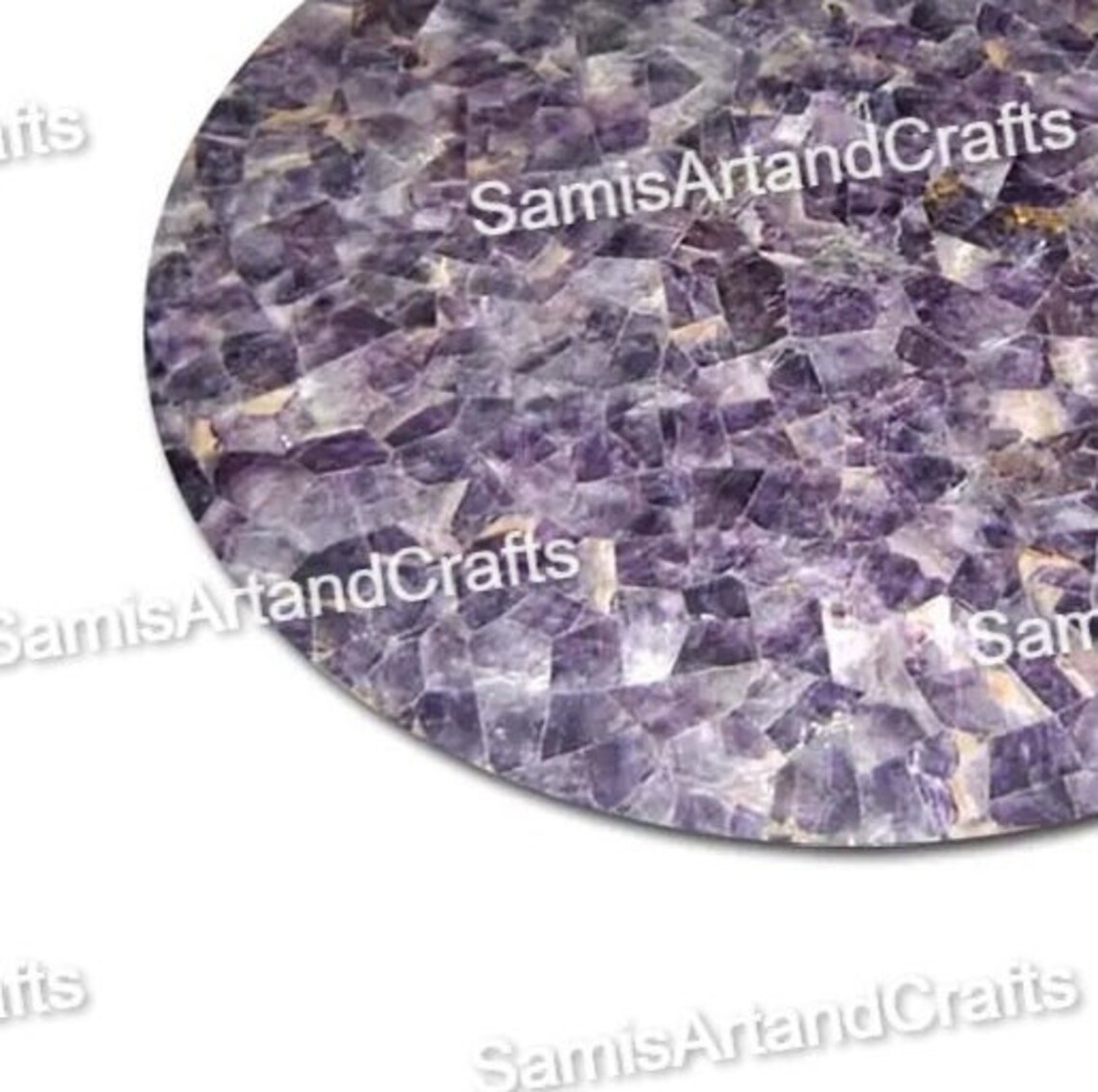 Amethyst Round Table Top, Amethyst Coffee Table Top, Custom Sofa Table ...