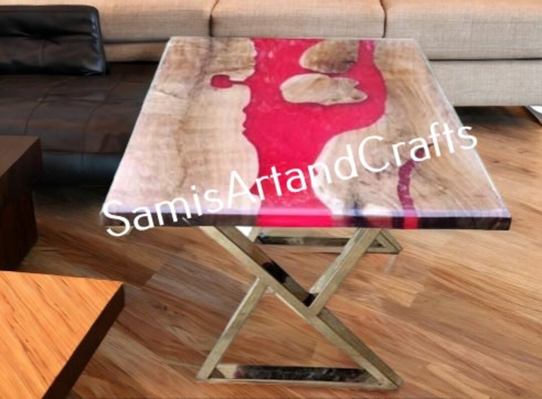Red Epoxy Resin Table,epoxy Coffee Table Top, Epoxy Center Table Epoxy ...