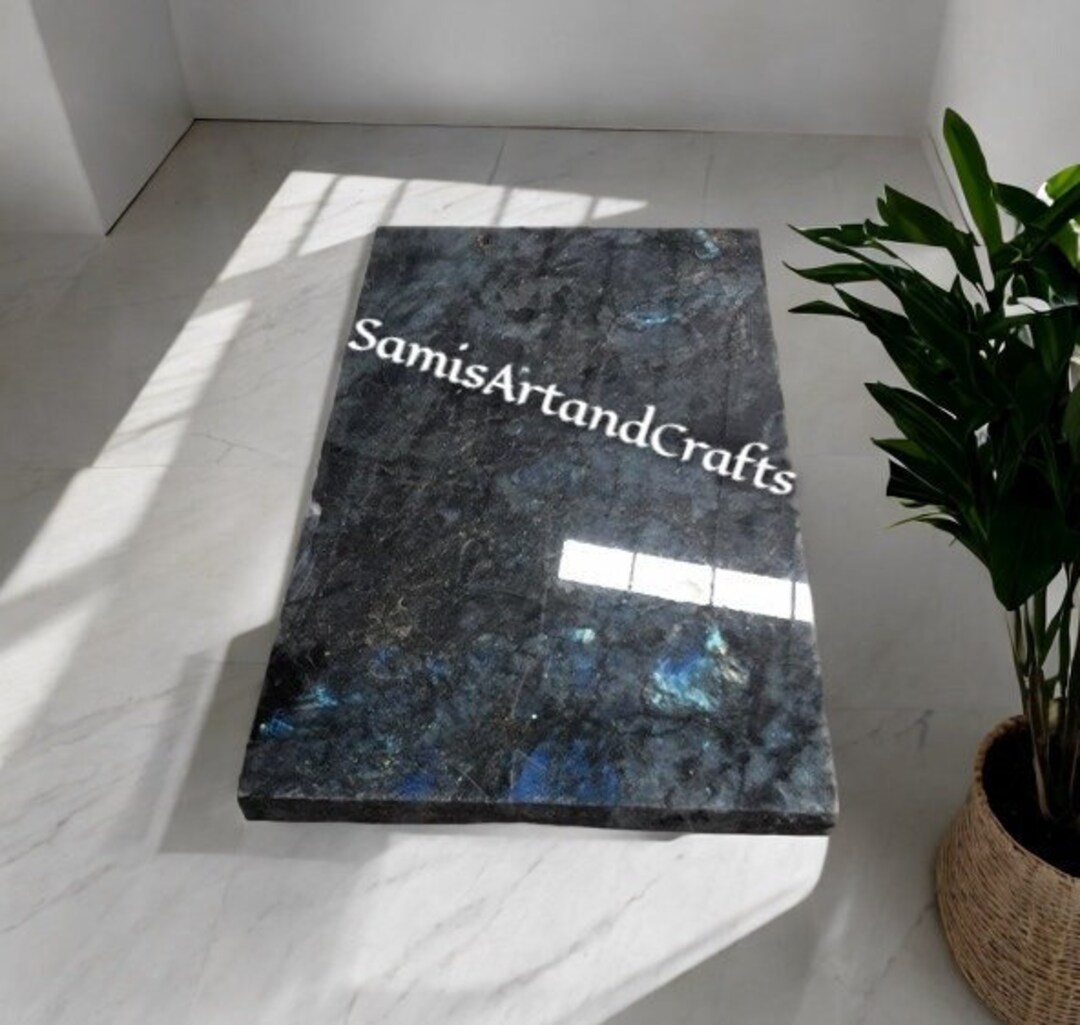 Labradorite Table Top, Gemstone Center Table Top, Handmade Work Table ...