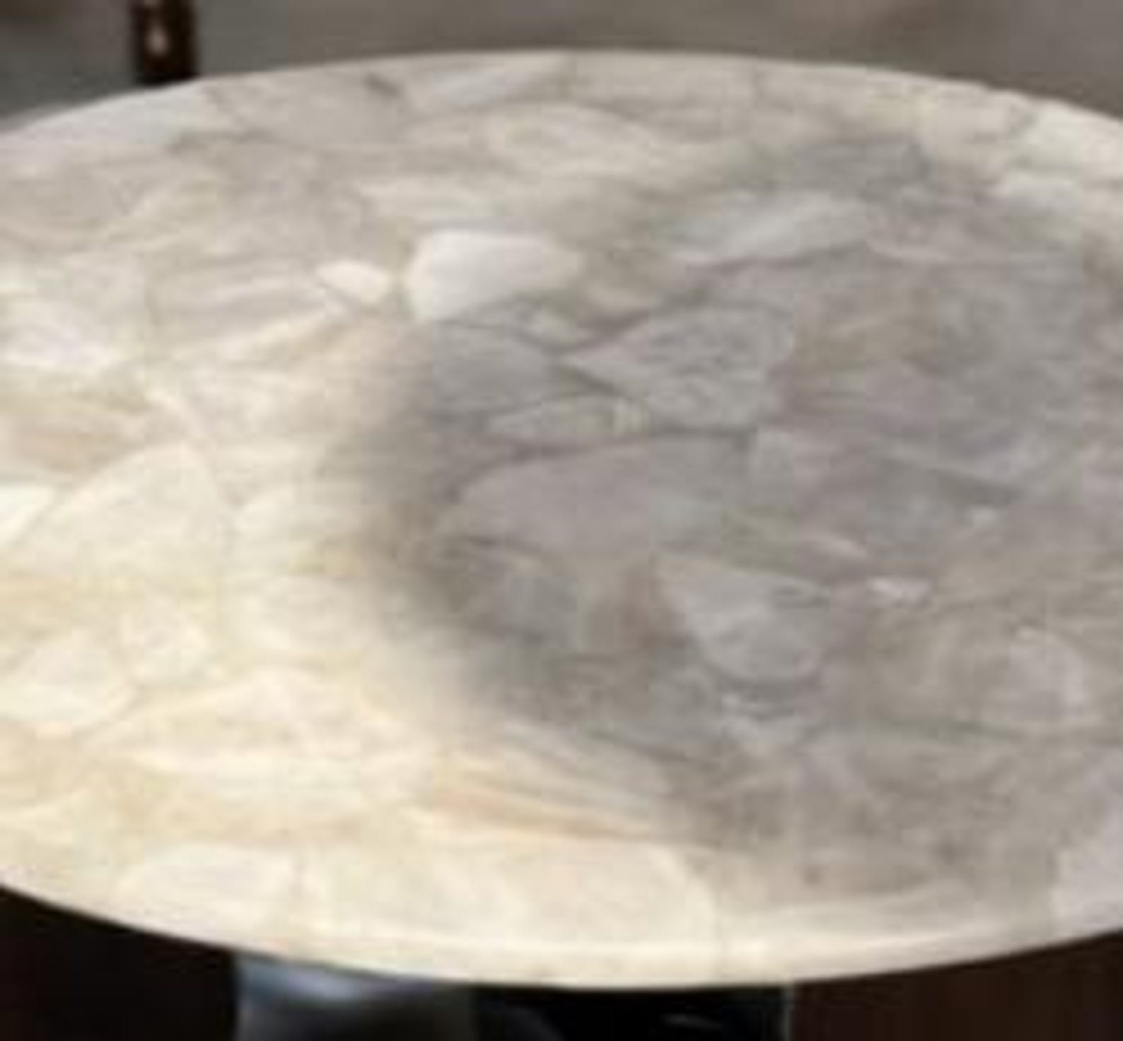 Buy Quartz Coffee Table, Crystal Quartz Round Table, Side Table, Marble ...