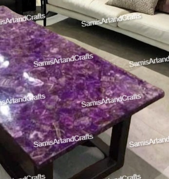Amethyst Stone Bar Counter Top, Amethyst Table Top, Random Amethyst Stone Table, Stone Counter ...