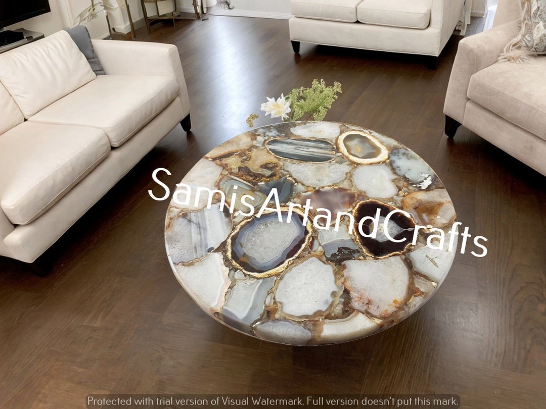 Agate Table, Agate Side Table, Agate End Table, Agate Coffee Table ...