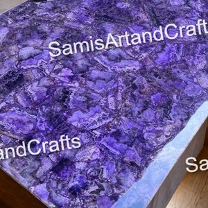 Purple Amethyst Kitchen Counter Top, Stone Center Sofa Table Top ...