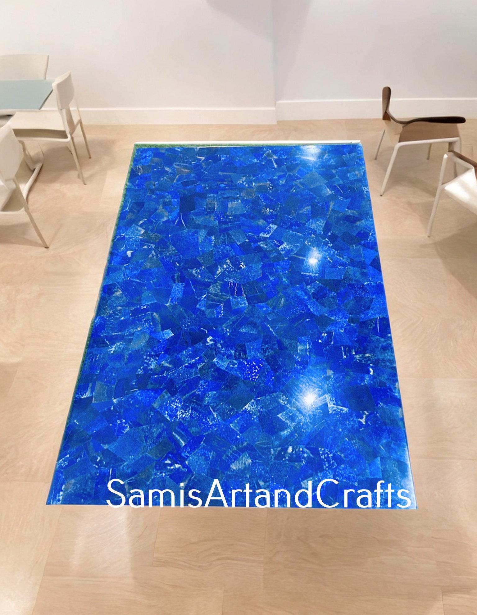 Lapis Lazuli Table, Marble Dine Table, Kitchen Island, Lapis Coffee ...