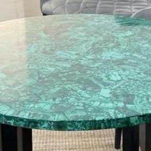 Malachite Dining Table | Malachite Table Top | Green Entryway Table ...