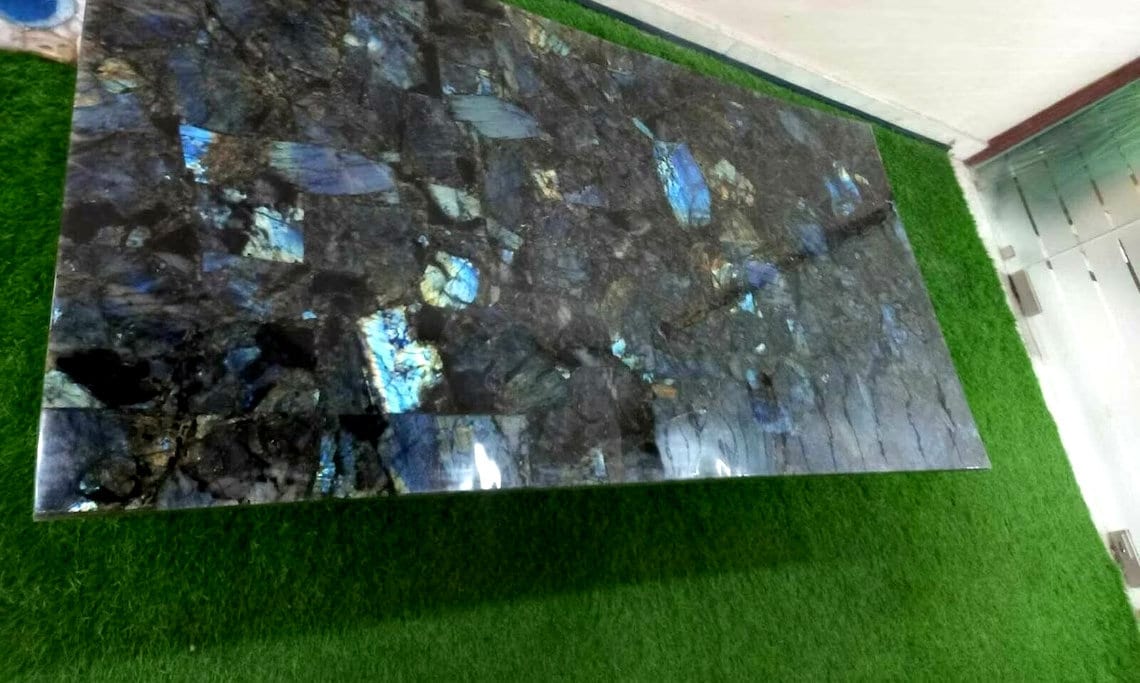 Labradorite Table, Kitchen Island, Labradorite Counter, Stone Coffee ...