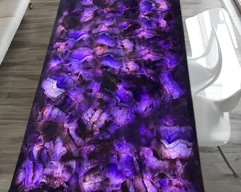 Amethyst Stones Countertop / Dining Table, Purple Amethyst Stone ...