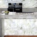Quartz Kitchen Counter Top, White Quartz Stone Dining Table Top, Modern ...