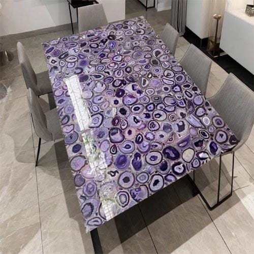 Purple Agate Dining Table Top / Agate Kitchen Counter Top / Agate ...
