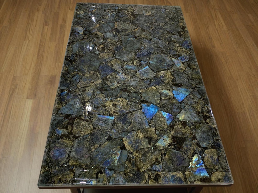 Labradorite Countertop, Center Table, Stone Table, Agate Coffee Table ...