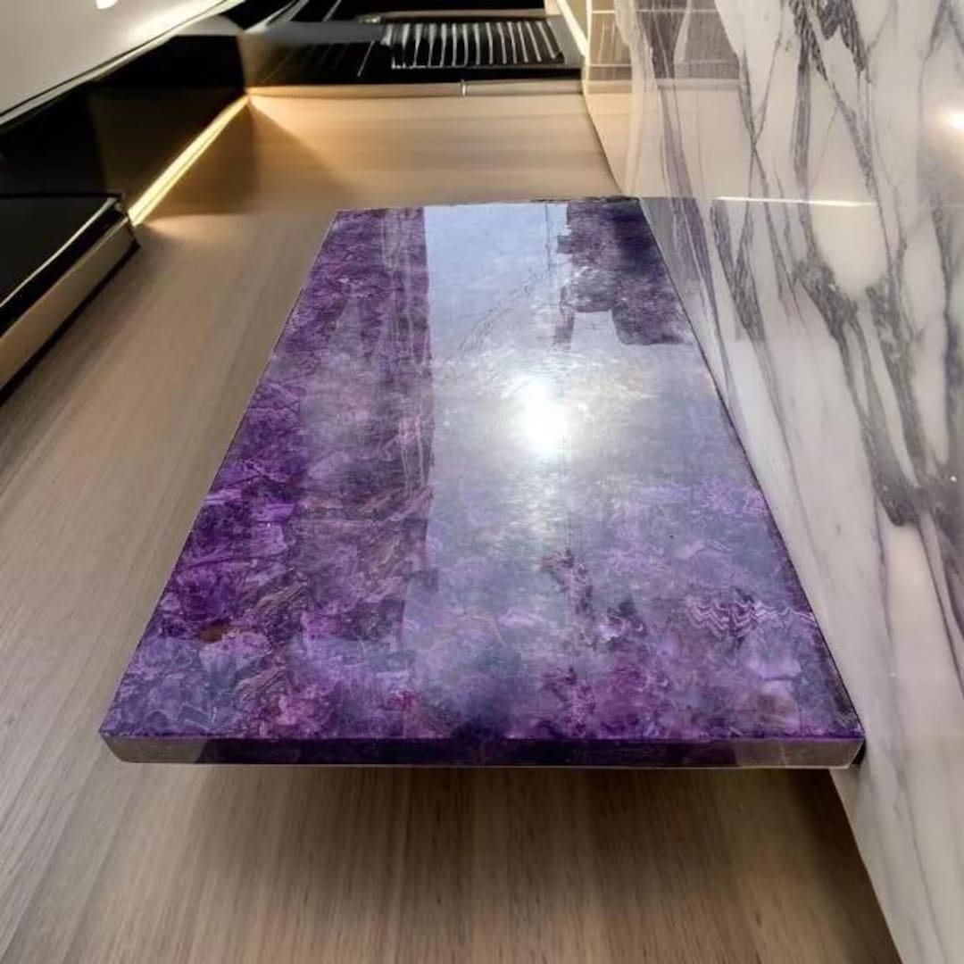 Amethyst Countertop , Stone Coffee Tabletop, Dining Table, Living Room ...