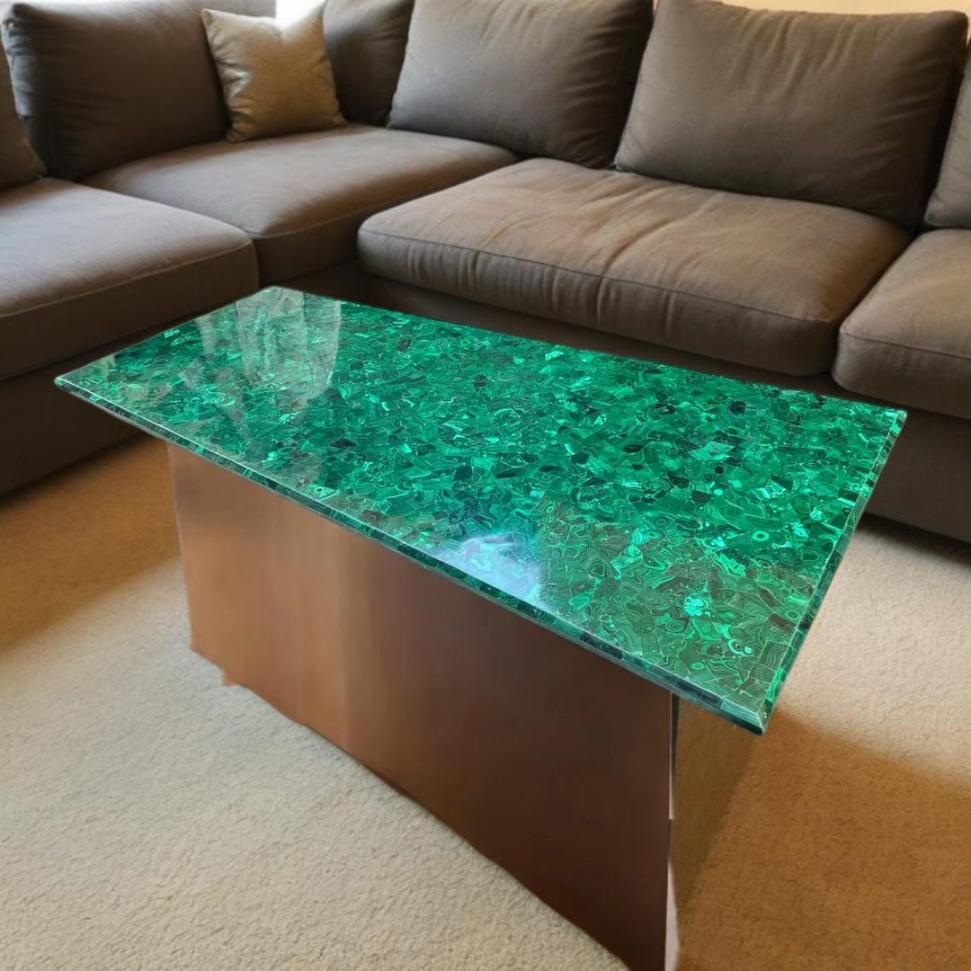 Malachite Stone Table / Luxury Bathroom Countertop, Malachite Stone ...