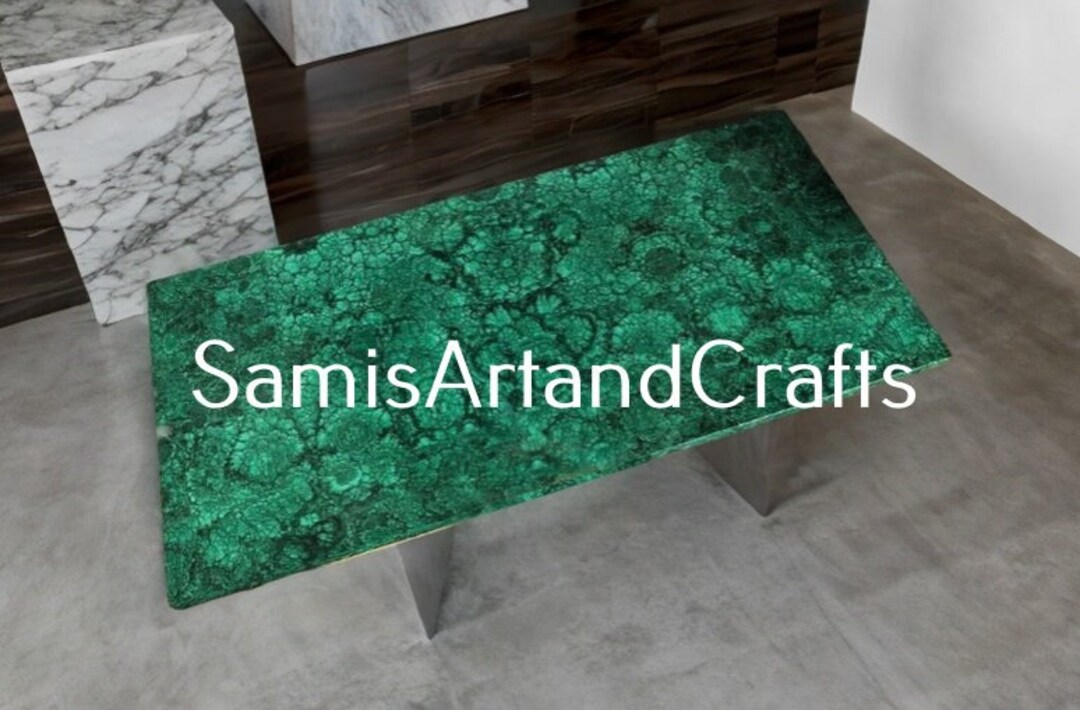 Malachite Table Tops, Malachite Dining Table, Gemstone Kitchen Counter ...