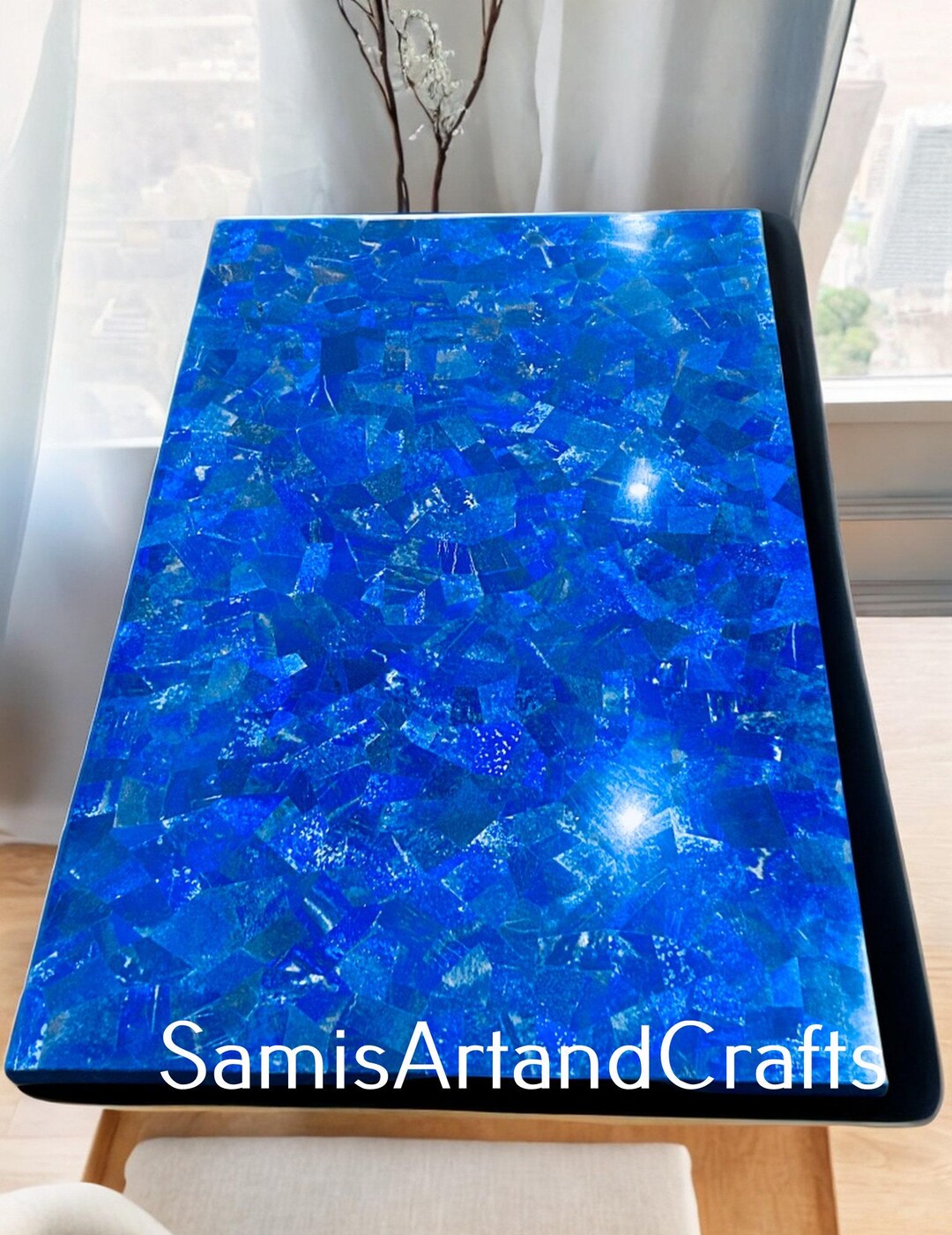 Lapis Lazuli Table, Marble Dine Table, Kitchen Island, Lapis Coffee ...