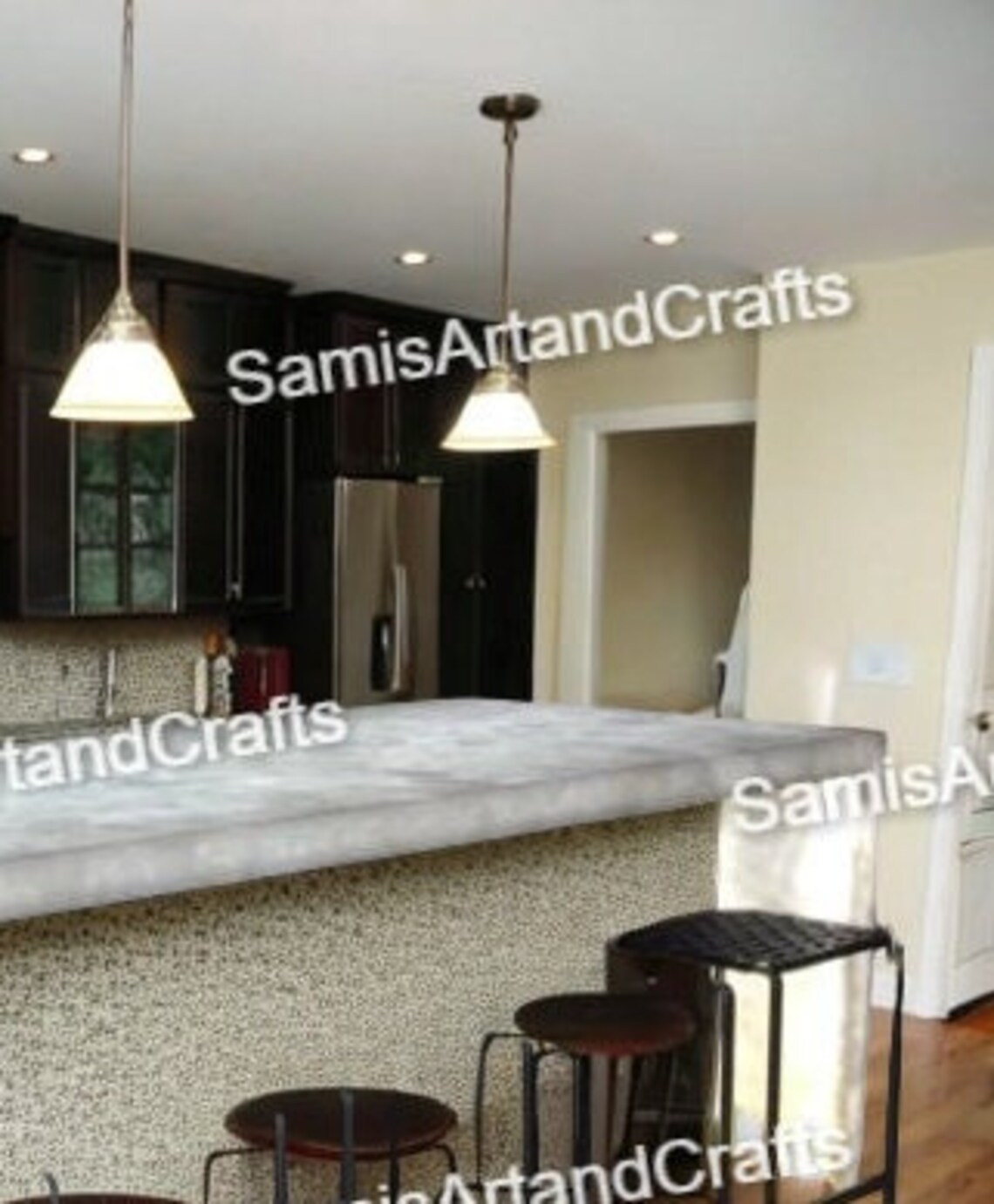 Natural Quartz Bar Counter Top, Luxury Kitchen Counter Top, White ...