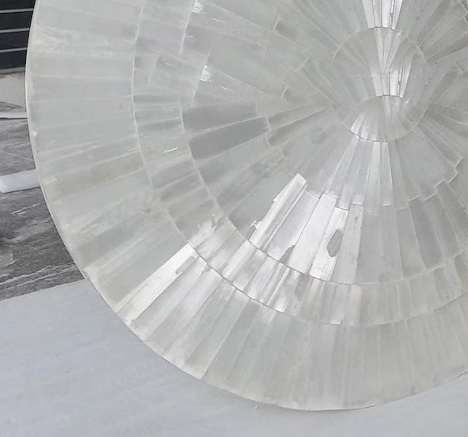 Selenite Table Top Round Dining Table Selenite Luxury Tables - Etsy