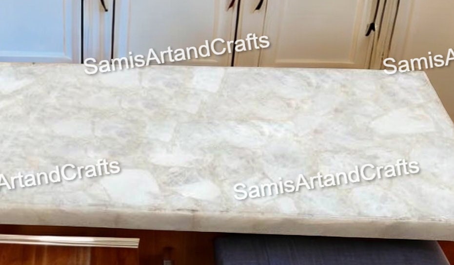 Quartz Dining Table Top, Natural Quartz Stone Kitchen Slab, Random ...
