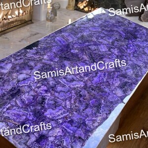 Purple Amethyst Kitchen Counter Top, Stone Center Sofa Table Top ...