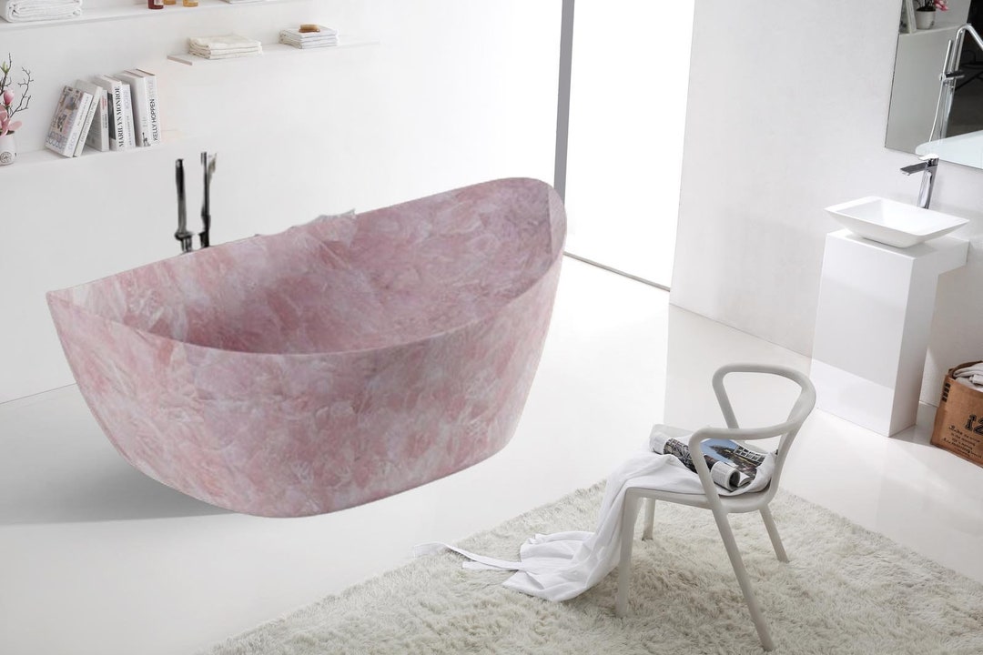 Buy Natural Rose Quartz Bathtub, Luxury Bathtub, Marble Bathtub - Etsy