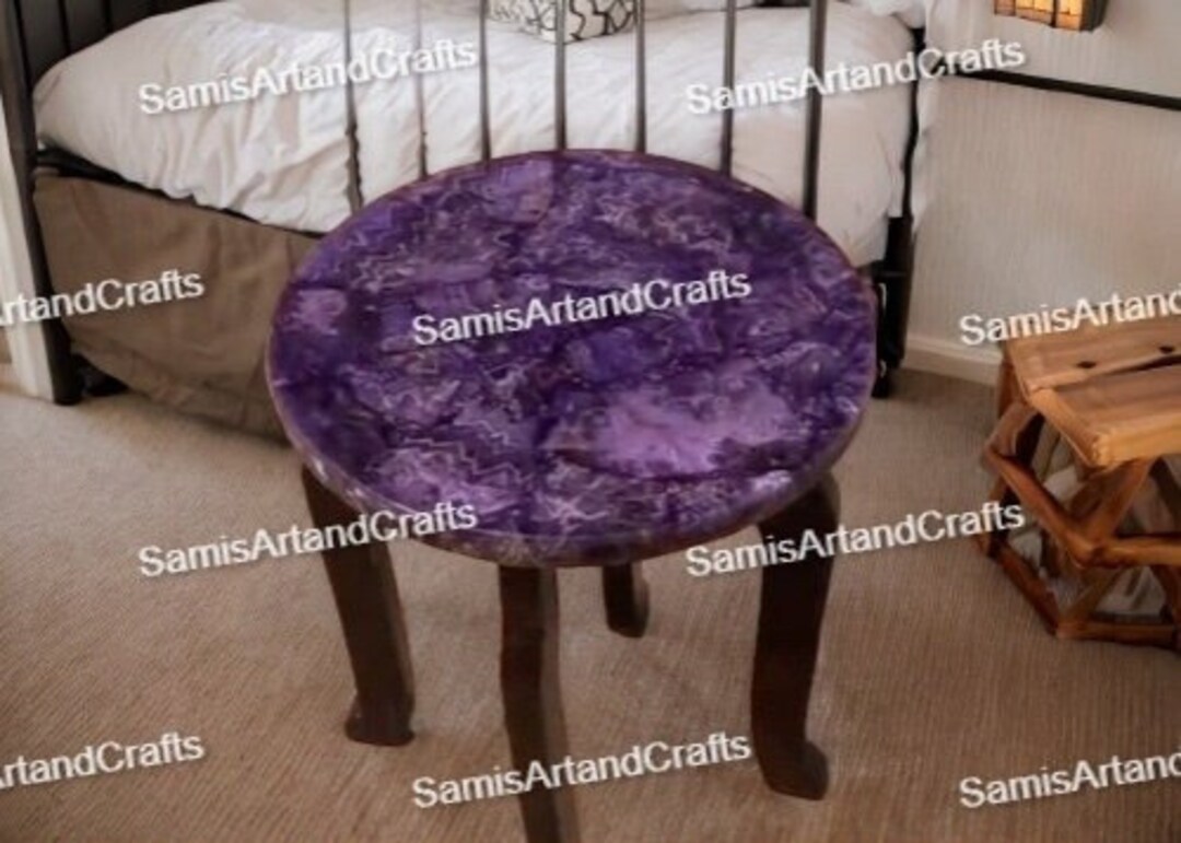 Amethyst Coffee Table, Round Table for Hotels and Restaurant, Round ...