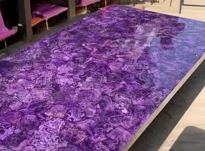 Amethyst Countertop , Stone Coffee Tabletop, Dining Table, Living Room ...