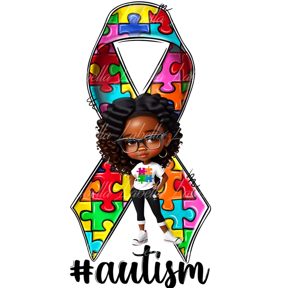 Autism Black Girl Magic Clipart PNG Melanin Black Girl Magic - Etsy