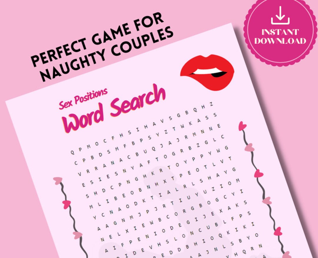 Adult Games for Party, Dirty Word Search Puzzle, Couple Game Night, for ...