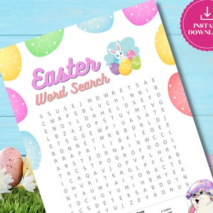 Easter Word Search Puzzle | Printable Easter Game | Activity for Kids ...