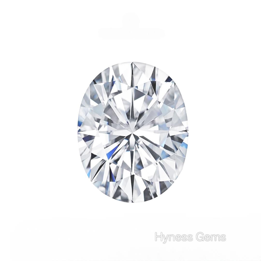 Certified Colorless White Oval Moissanite | D Color VVS1 Oval Cut Loose ...