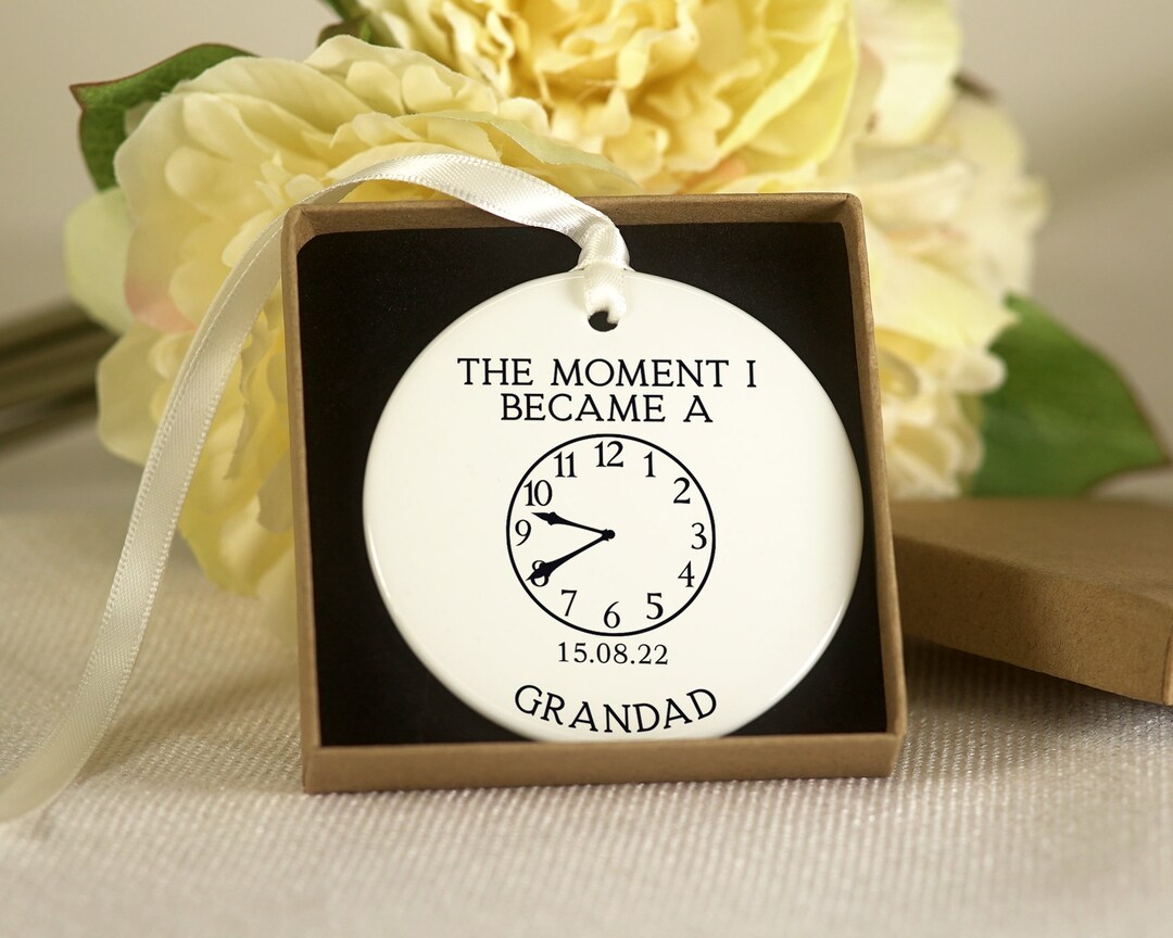 Gift for New Grandad Grandpa From Baby | the Moment I Became A Grandad ...