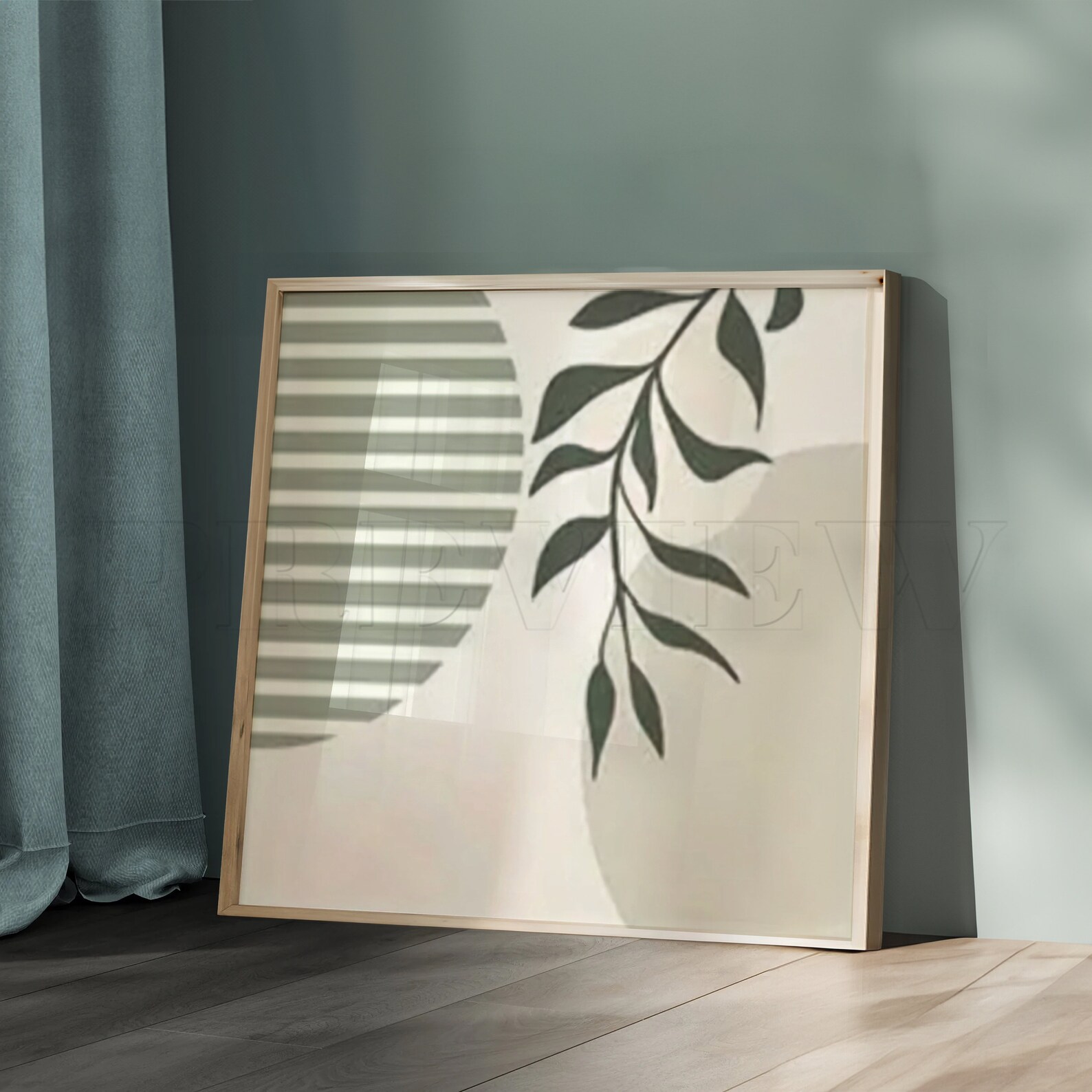 Interior Frame Mockup 1x1 Ratio Mockup Close-up Wall Art Display PNG ...