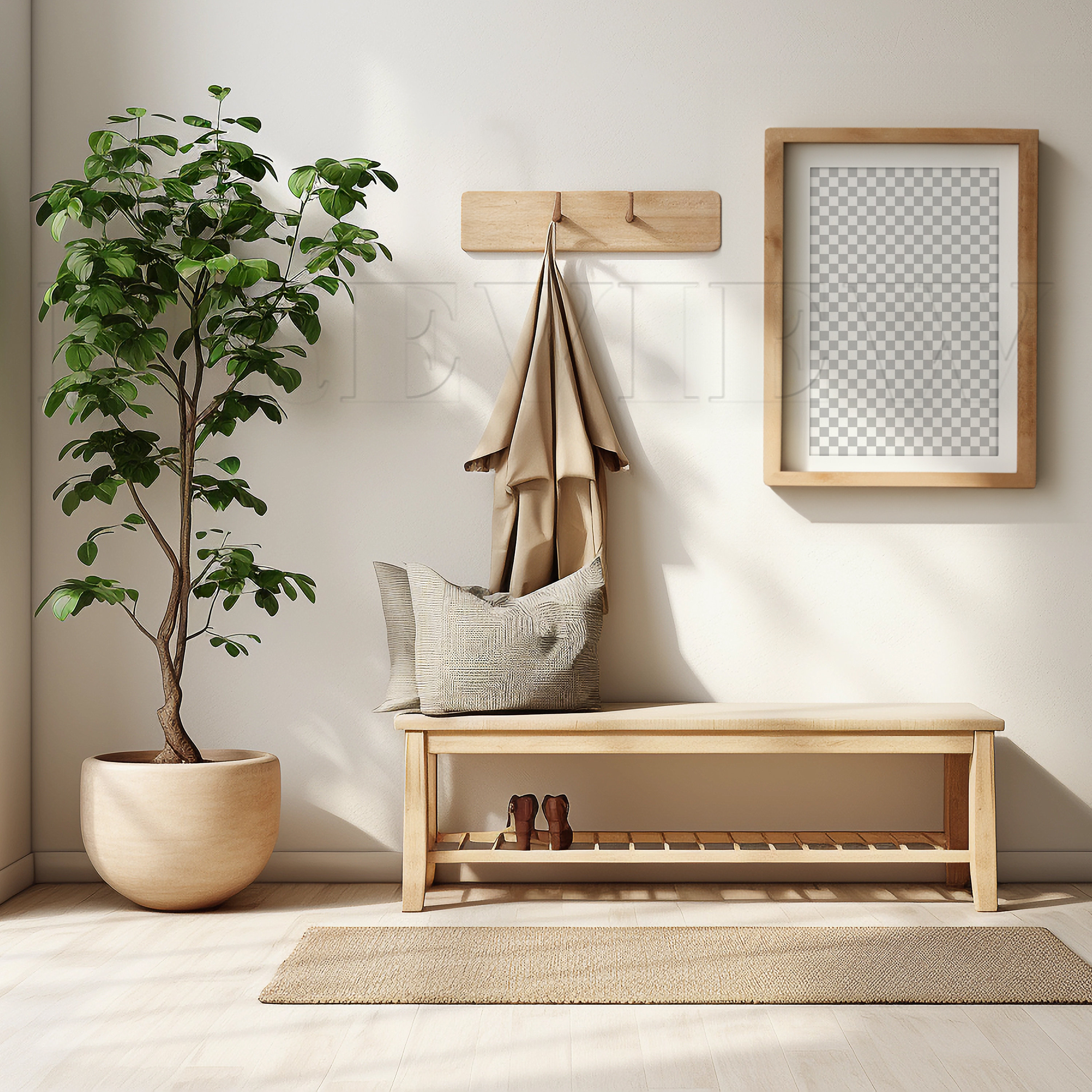 Interior Frame Mockup 2x3 Ratio Mockup PSD Smart Object Wall Art ...