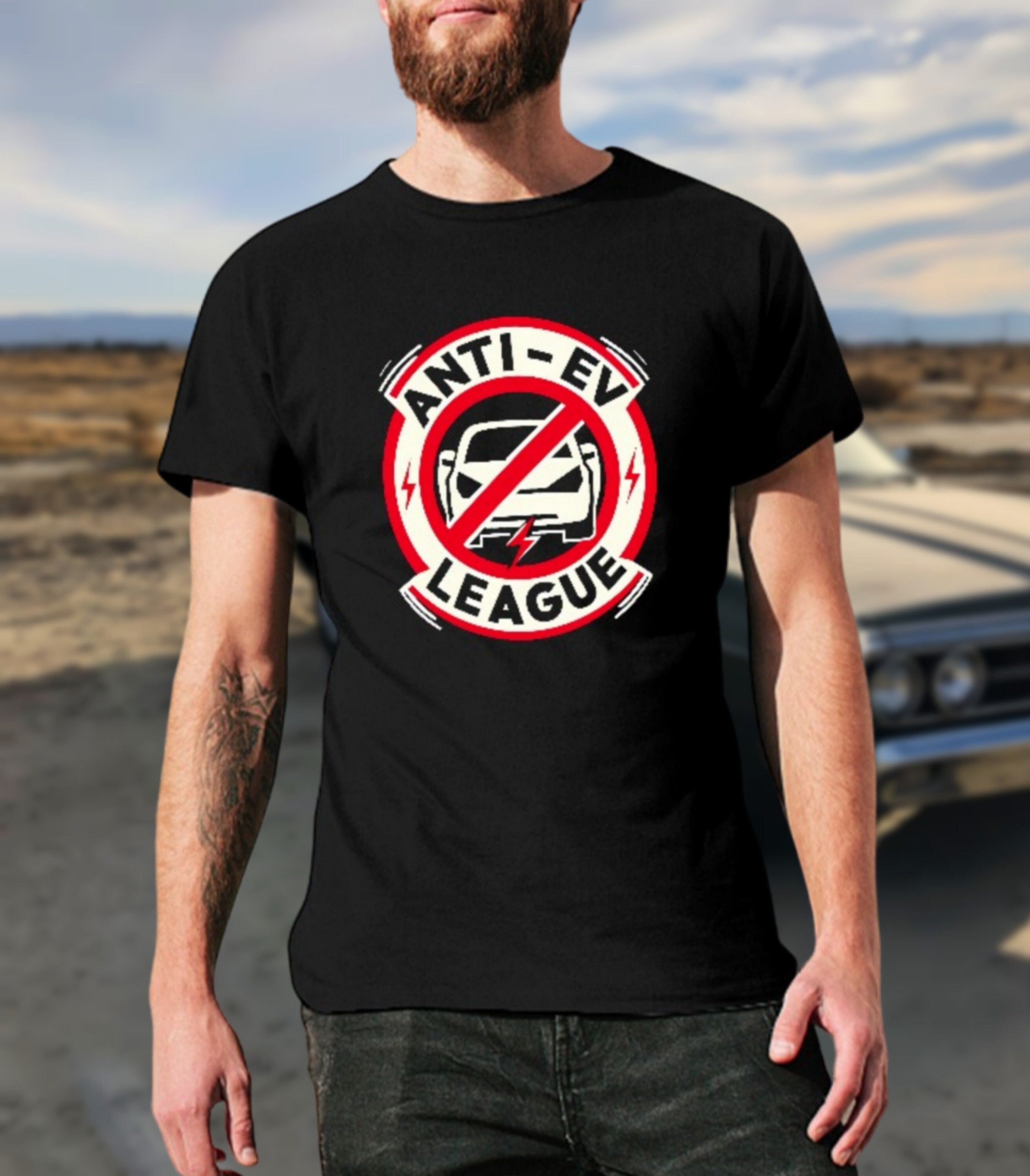 100% Cotton Anti-ev T-shirt: Stand Against Electric Vehicles With Style ...