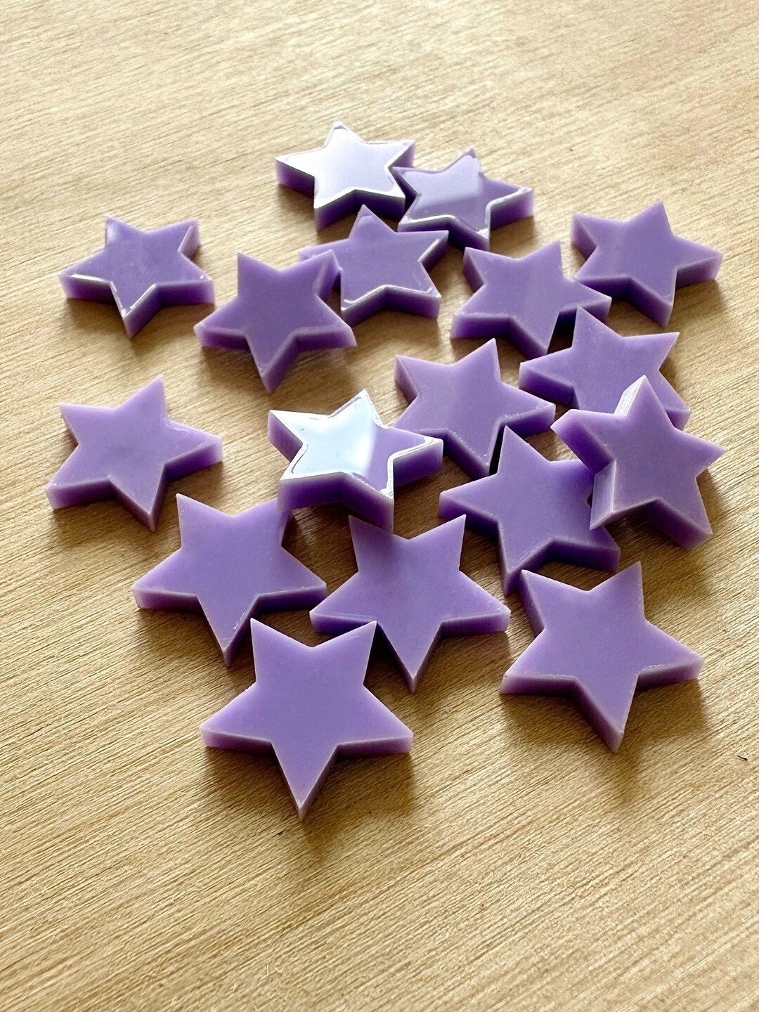Pastel Purple Acrylic Stars, Craft Embellishment, Lilac Coloured Star ...