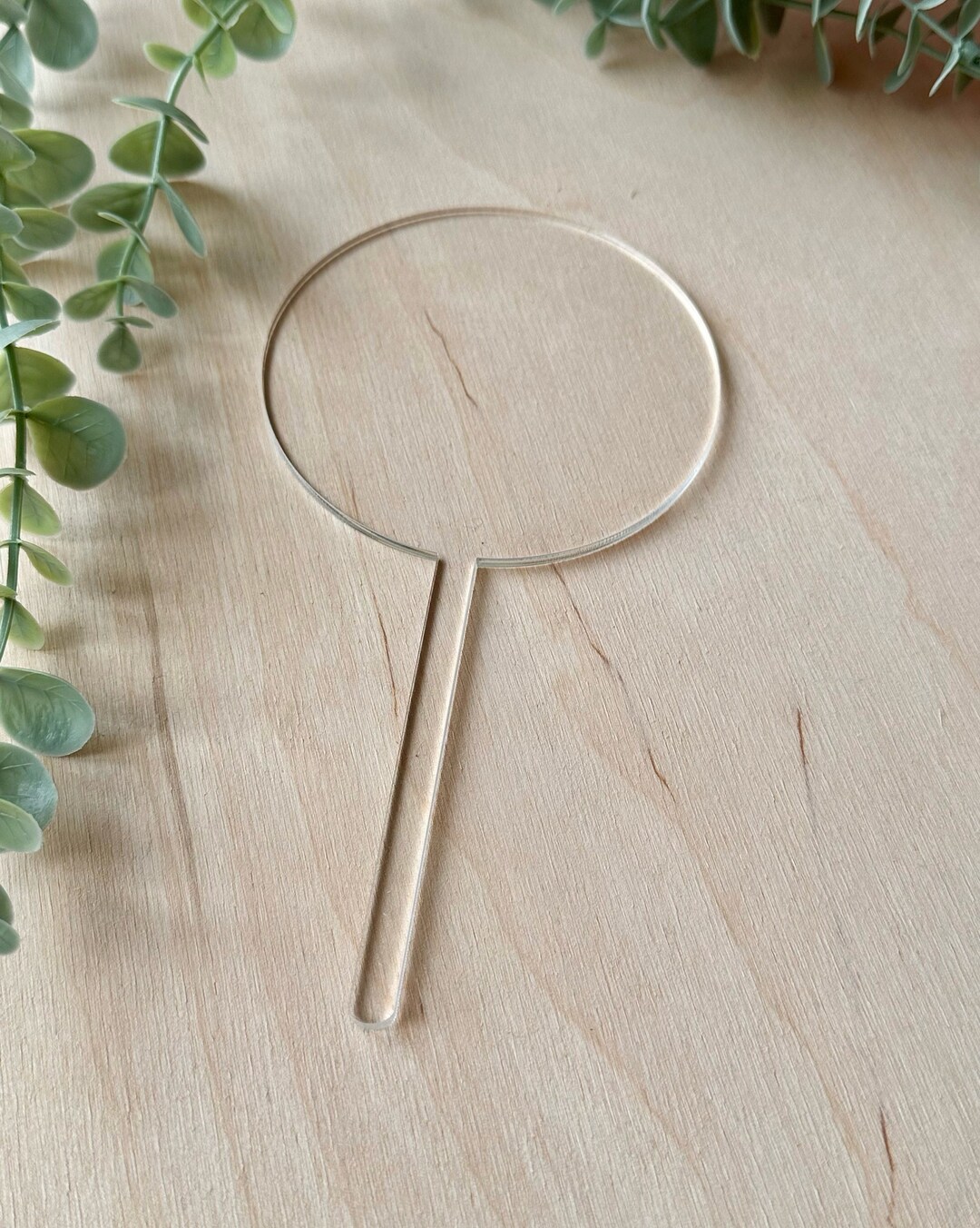 Clear Acrylic Cake Topper, Circle Cake Topper Craft Blank, Birthday ...