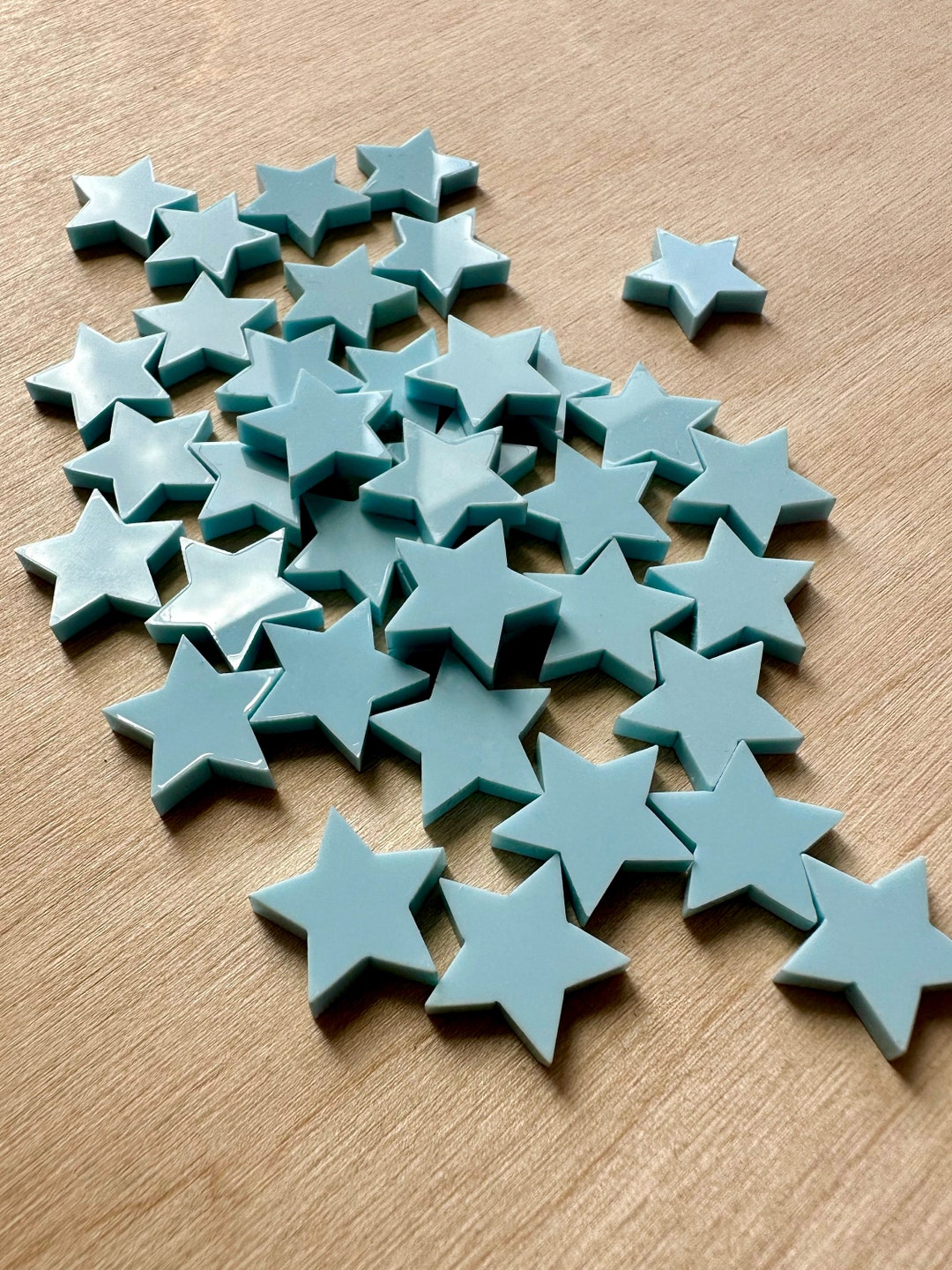 Pastel Blue Acrylic Stars, Craft Embellishment, Star Decoration for ...