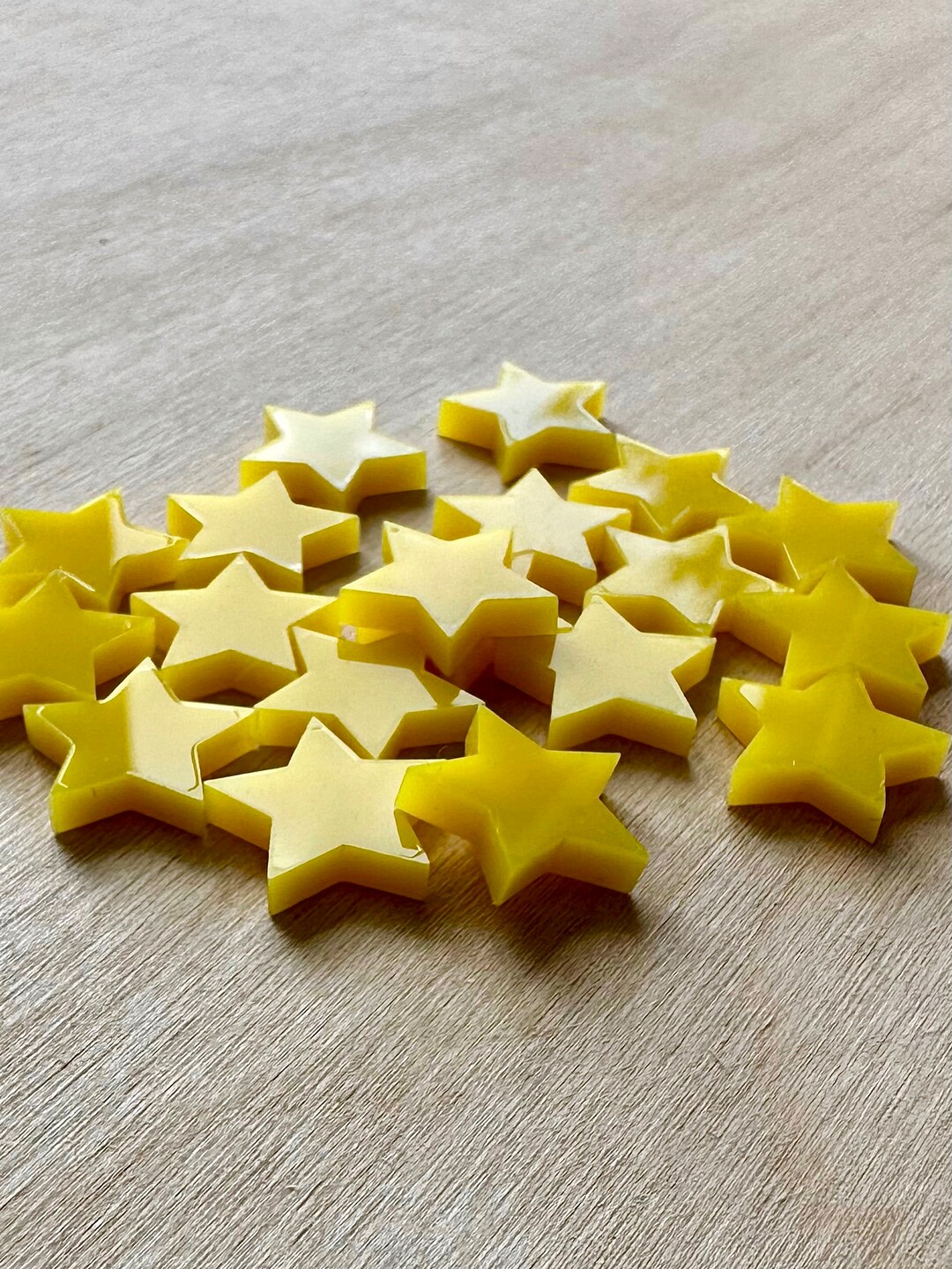 Yellow Acrylic Stars, Craft Embellishment, Star Decoration for Crafting ...