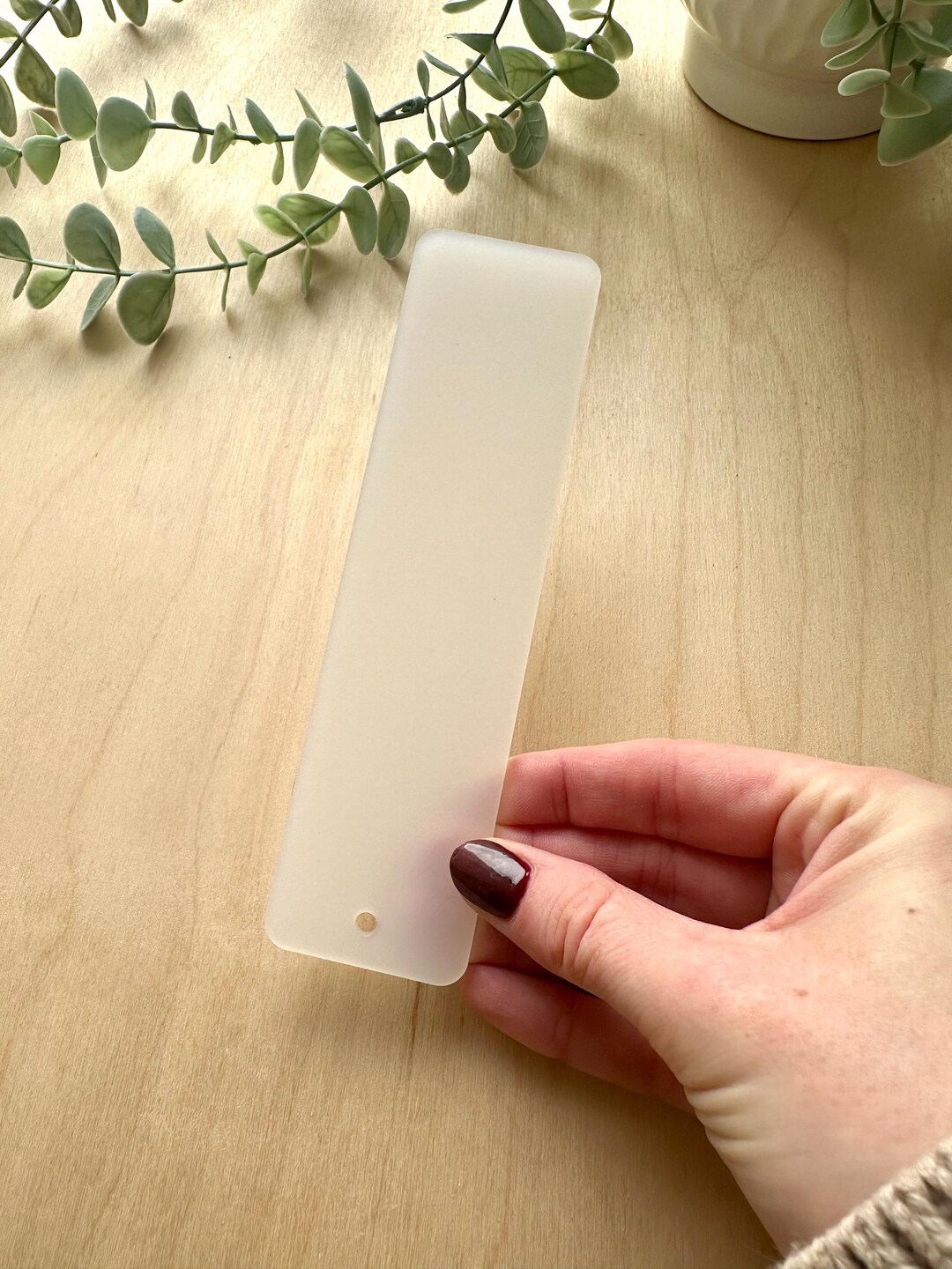 Frosted White Acrylic Bookmark, Laser Cut Acrylic Craft Blank, Vinyl ...