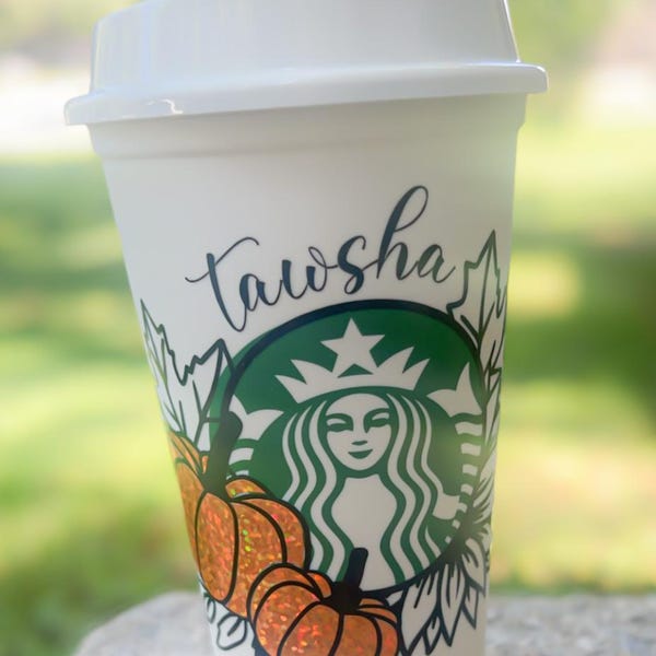 Fall Starbucks Cups - Etsy